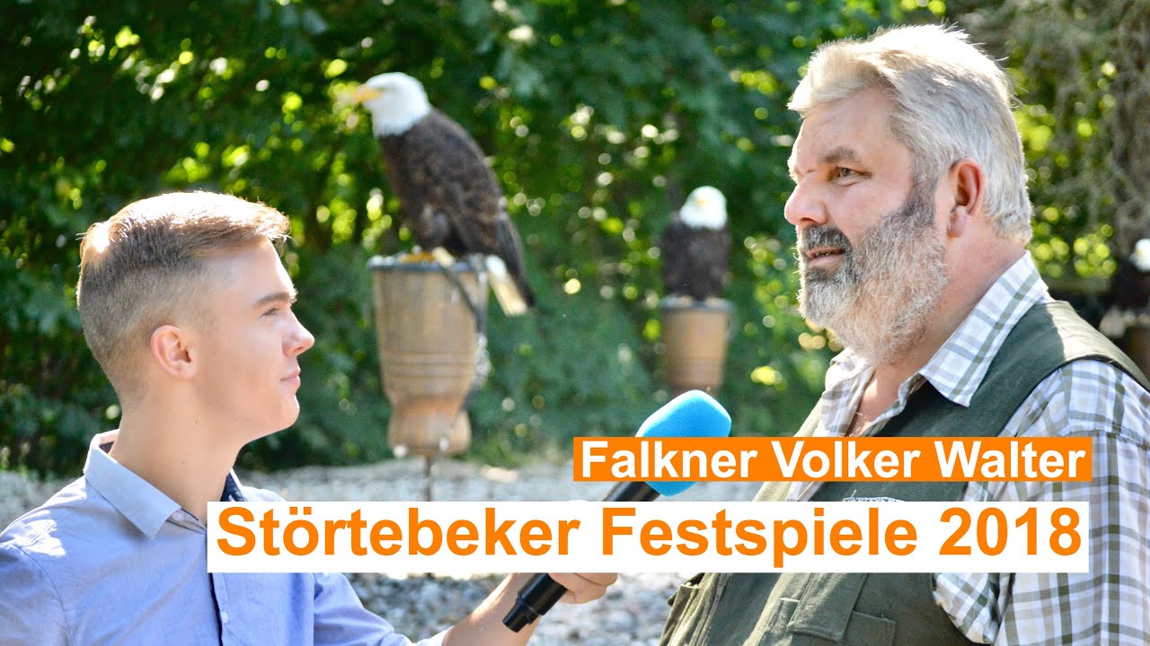 Interview mit Falkner Volker Walter - Störtebeker Festspiele 2018 - YouTube