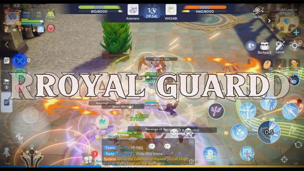 Royal Guard w/ F2P gacha items in Guild League | Ragnarok Origin Global ...