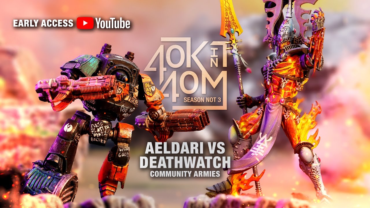 Community Deathwatch face a Patron Painted Aeldari. Aftermath Included ...