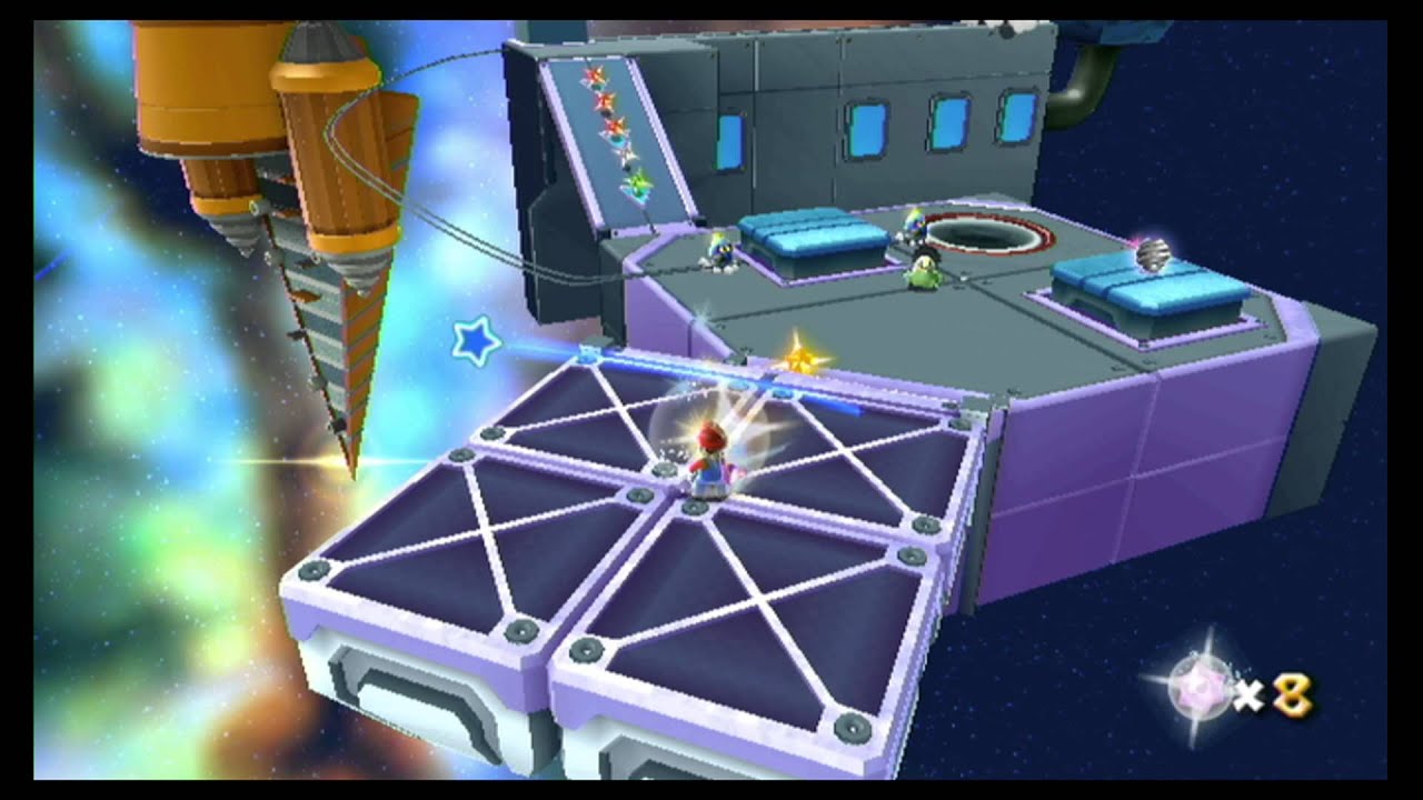 Super Mario Galaxy 2 ~ World 4: Chompworks Galaxy (Green Star Guide ...