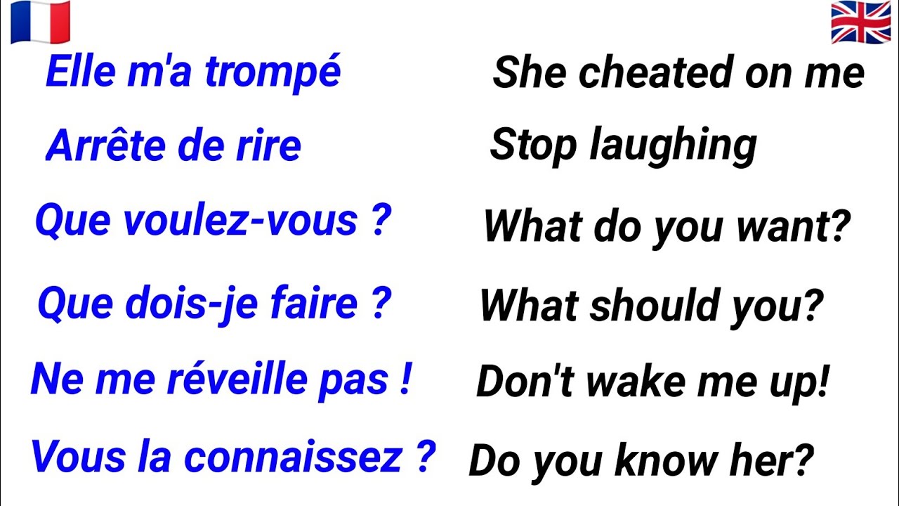 Learn French 📚 25 Sentences in French 25 Phrases en Français - YouTube