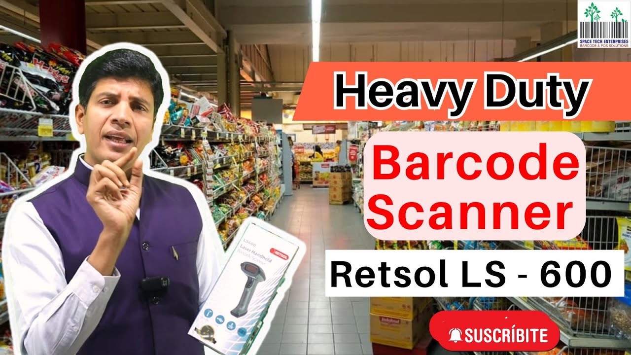 Barcode Scanner Restsol LS600 Heavy Duty How to use barcode scanner ...