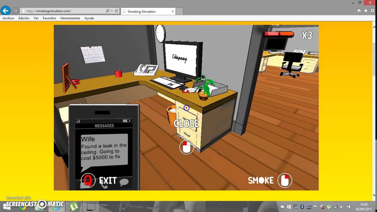 BEST OF/ El video GamePlay (SMOKING SIMULATOR) - YouTube