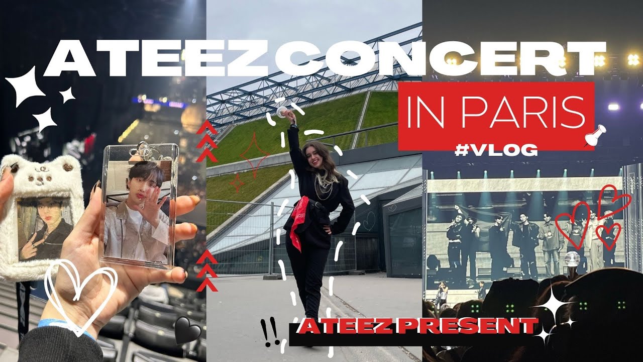 ATEEZ CONCERT VLOG PARIS 7/3/2023 sector vip experience - YouTube
