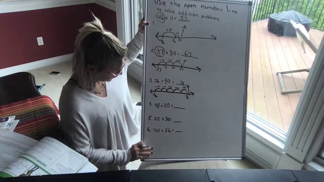 Tuesday Math Number Line - YouTube