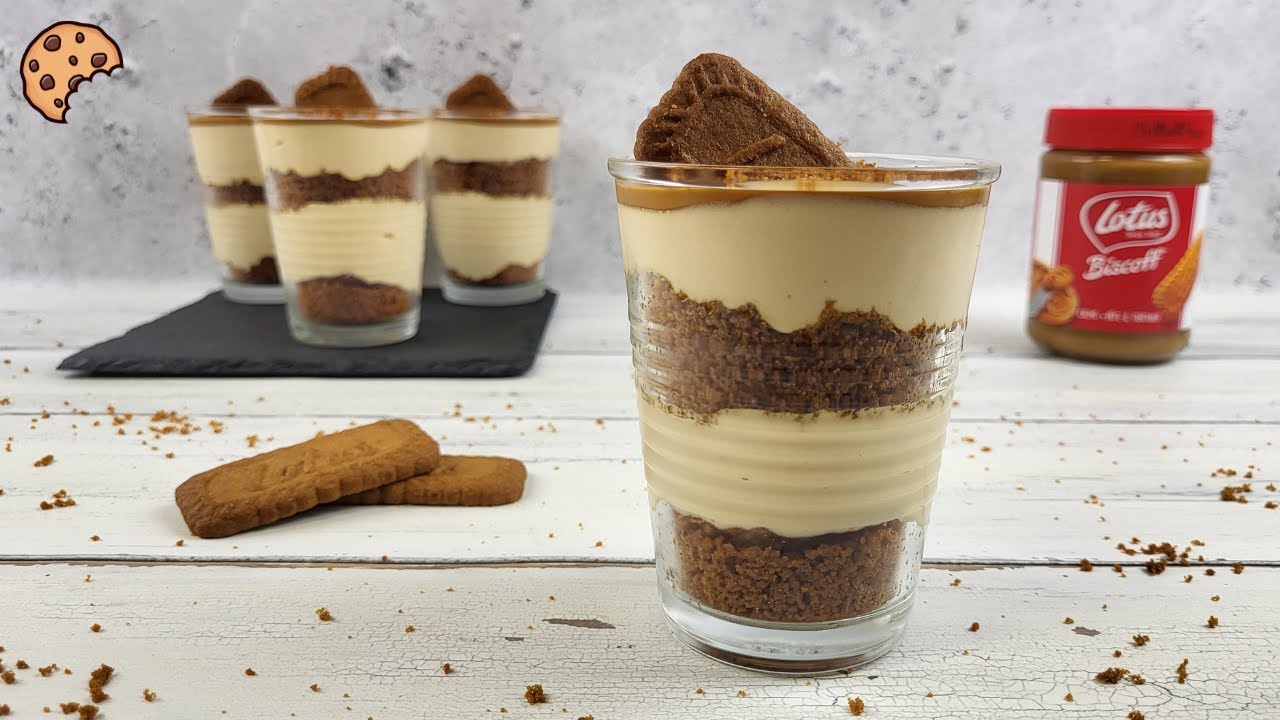 Lotus Biscoff no bake cheesecake glasses *Bea's Bites* - YouTube