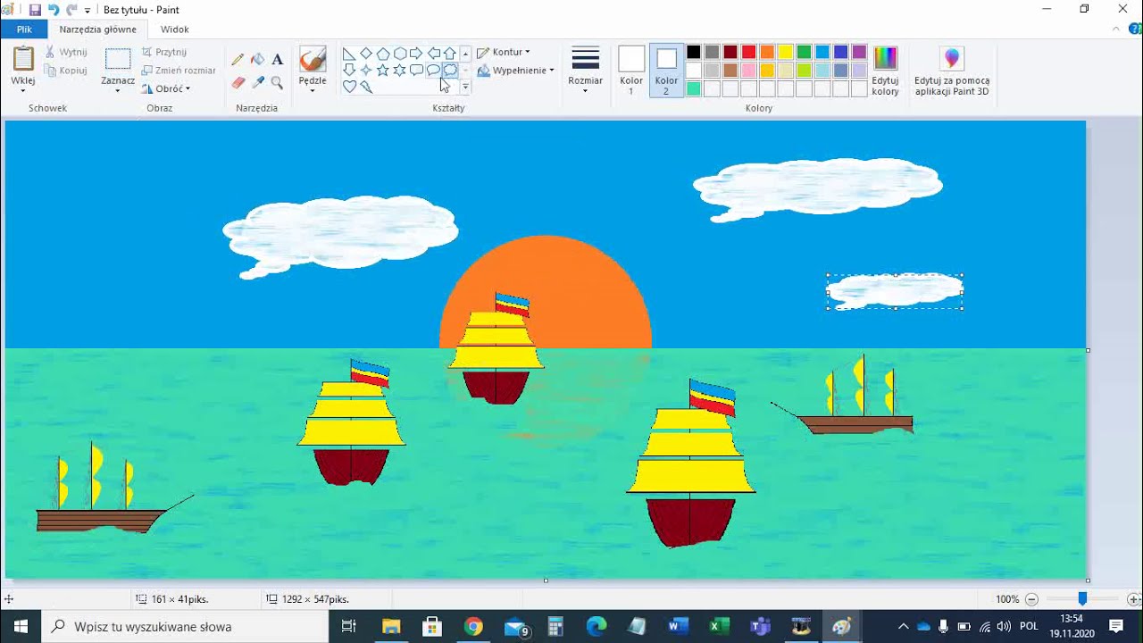 Żaglówka w paincie. cz. 3 - YouTube