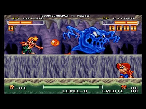 Longplay [TAS] Spinmaster / Miracle Adventure - Data East 1993 - 2 players gameplay 12.02.2021