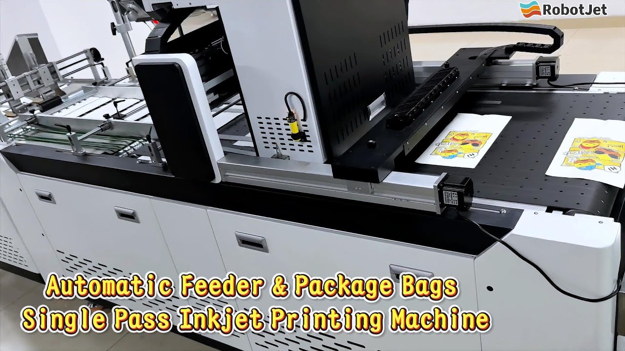 Automatic Feeder, Package bags single pass inkjet printing machine ...