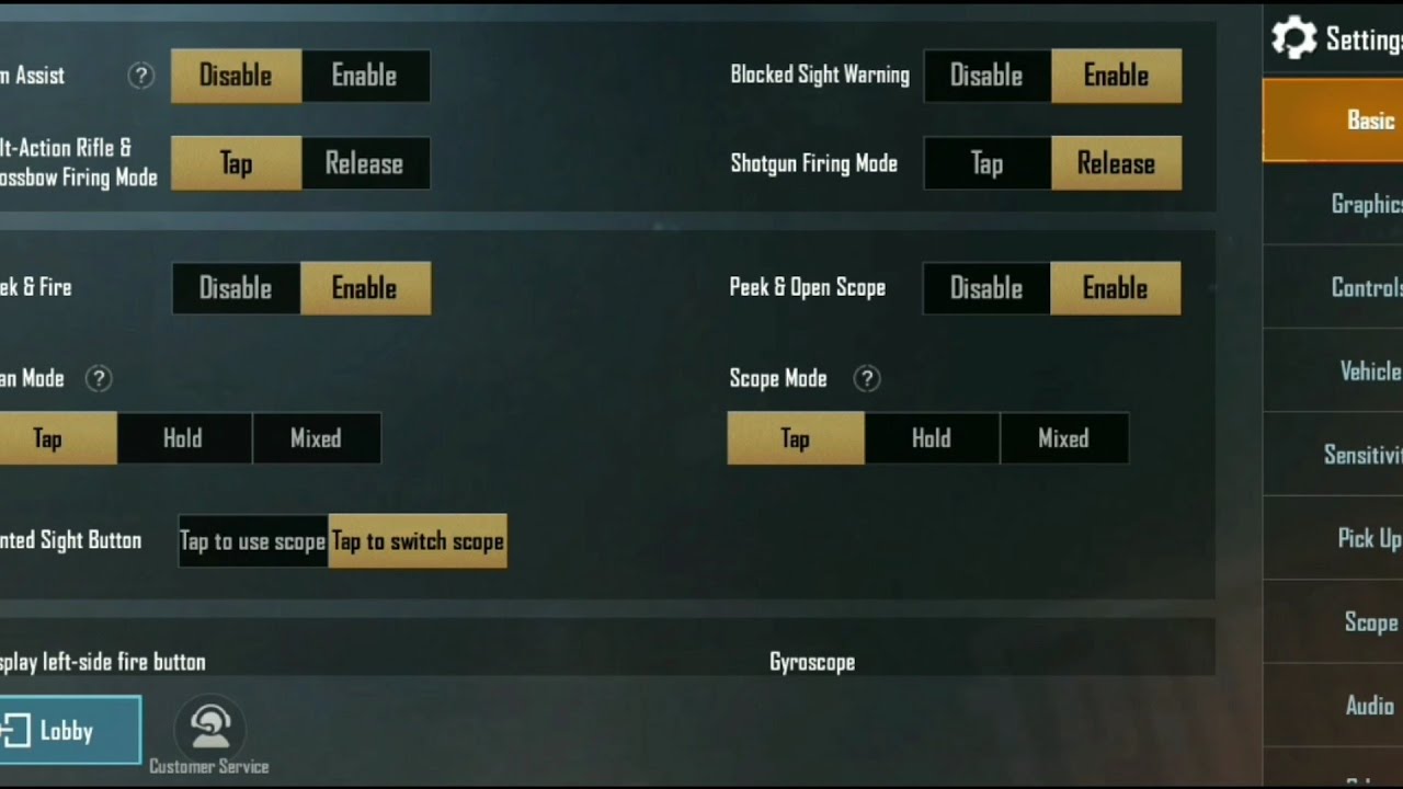 Best Basic Settings / for pubg mobile - / with examples - - YouTube