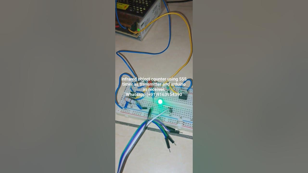 Infrared Object Counter Using 555 Timer As Transmitter And Arduino As Receiver Youtube