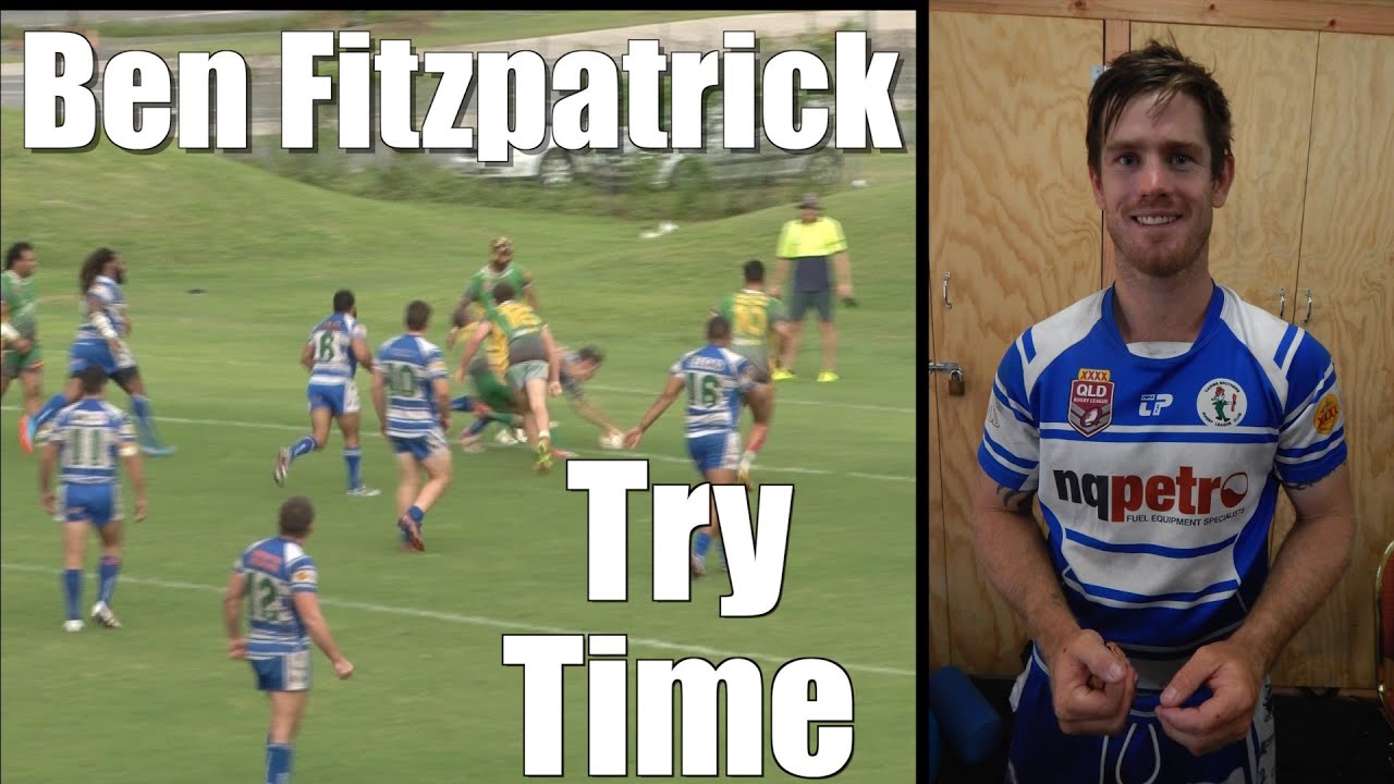 2015 Ben Fitzpatrick Try ~ Cairns Brothers Rugby League v Mareeba ...
