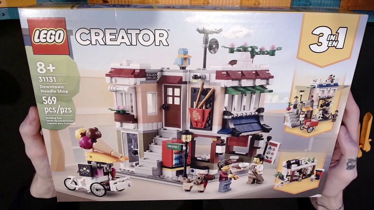 LEGO Creator 3 in 1 Downtown Noodle Shop 31131 Build and Review! Tons ...