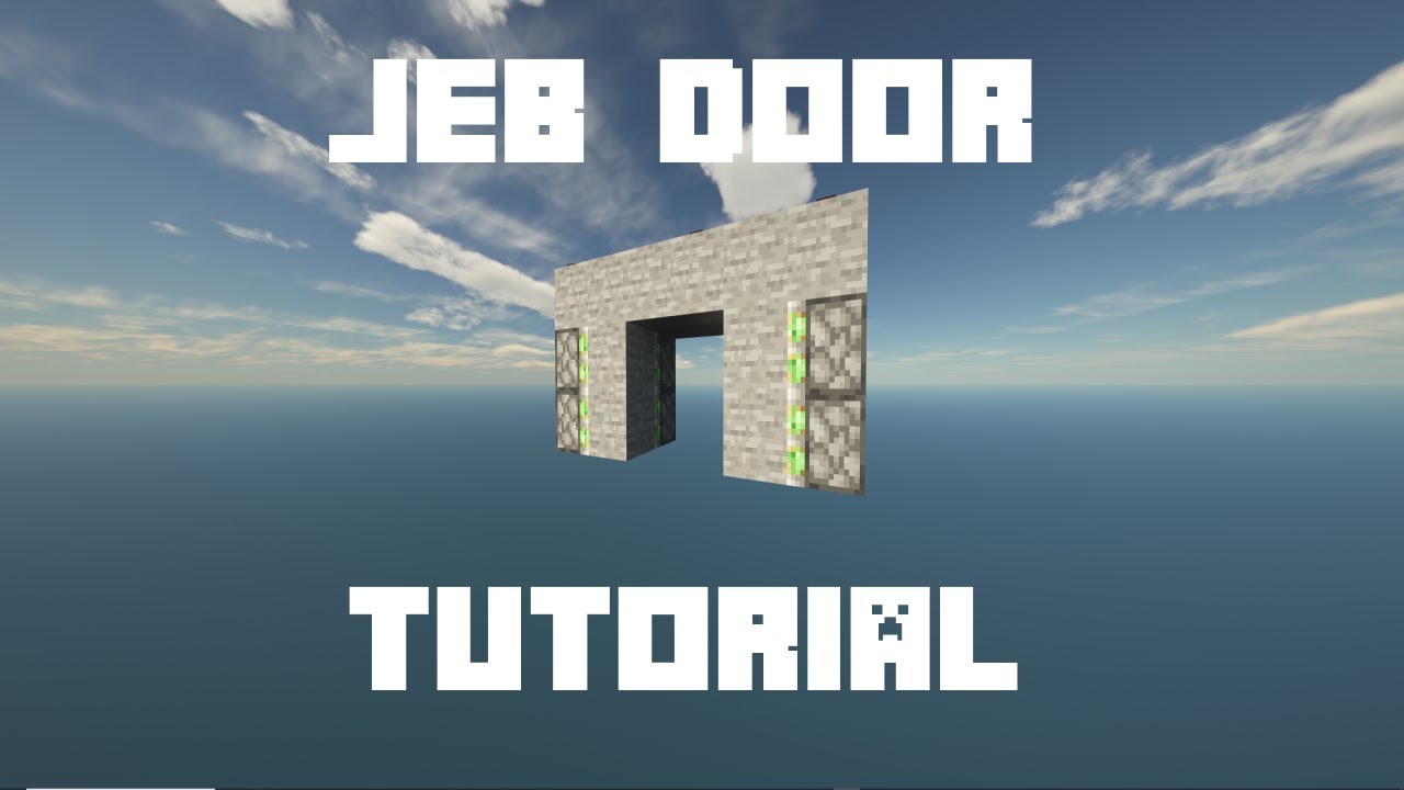 Minecraft Redstone | Jeb Door Tutorial! - YouTube
