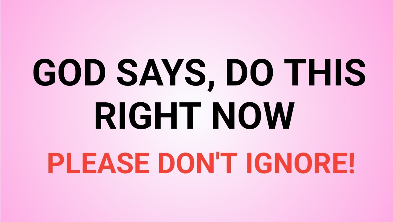 GOD SAYS:- YOUR TESTING IS OVER DO THIS IMMEDIATELY | God Message For ...
