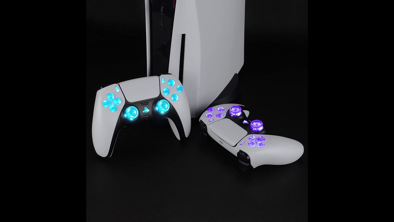 Como poner luces o led a un mando de ps5 - YouTube