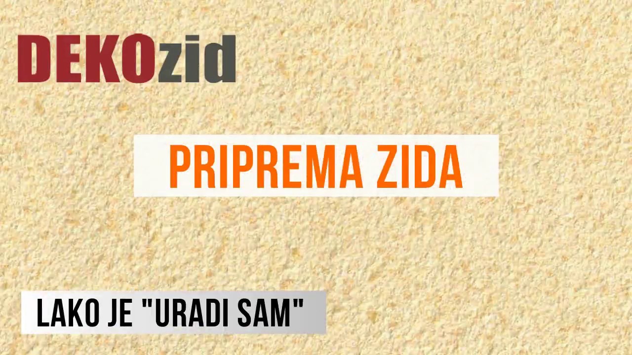 DEKOzid PRIPREMA ZIDA 2 - YouTube