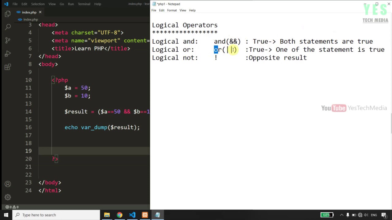 Logical Operators Php Malayalam Tutorial Part 9 Of 22 Youtube