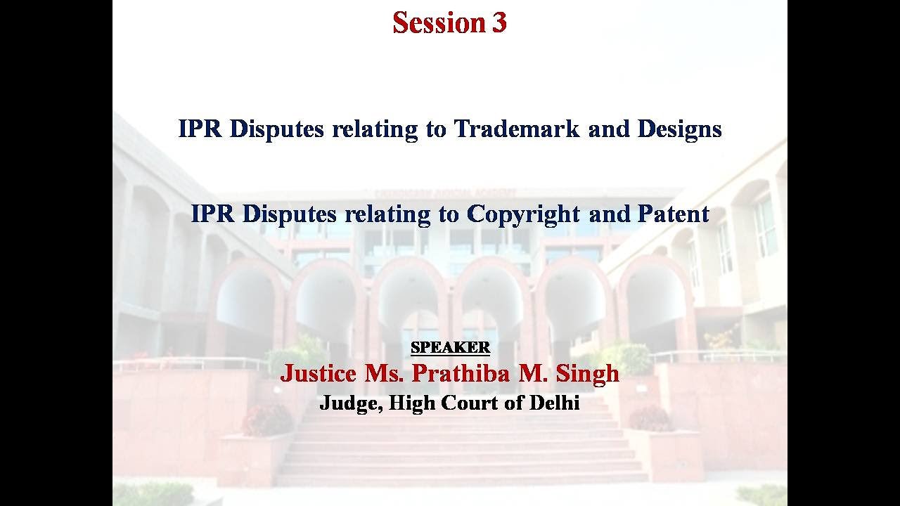 IPR Disputes relating to Trademark and Designs and IPR Disputes ...