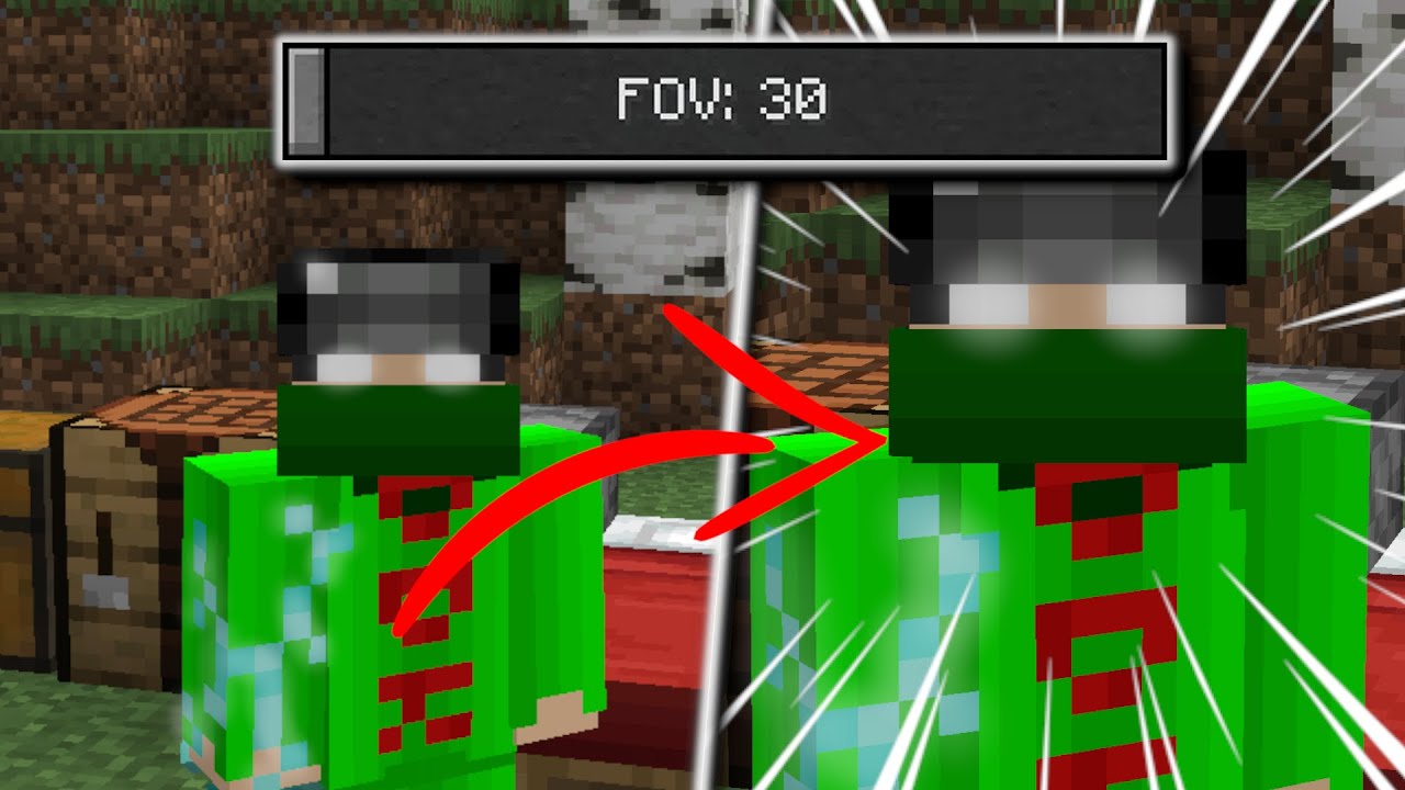 Minecraft, aber FOV 30! - YouTube