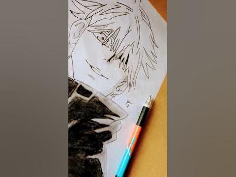 my first Gojo drawing 😎 - YouTube