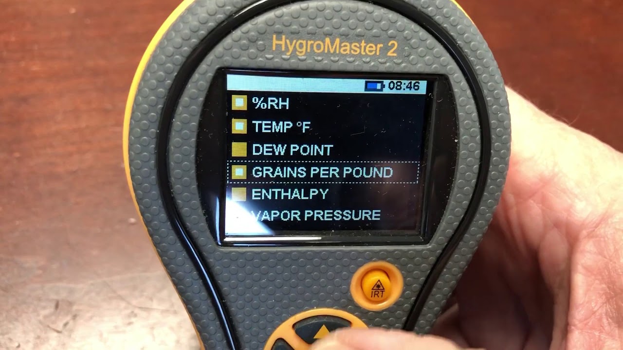 Protimeter- Hygromaster 2 Custom Screen - YouTube