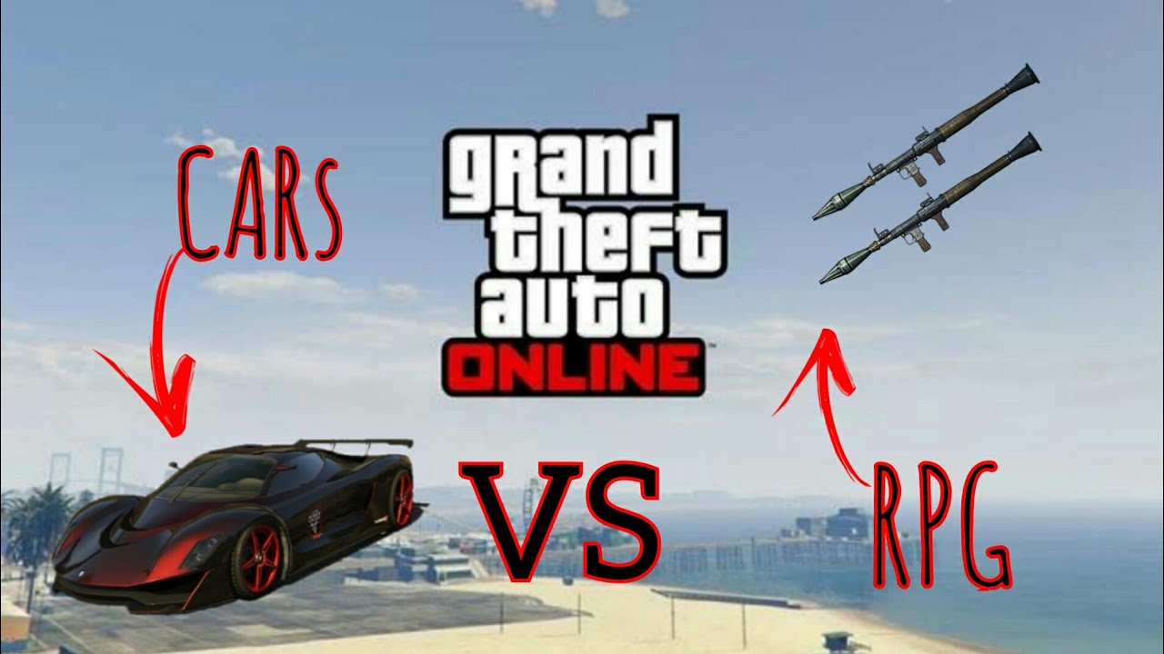JOGUEI GTA 5 ONLINE cars vs rpg... - YouTube