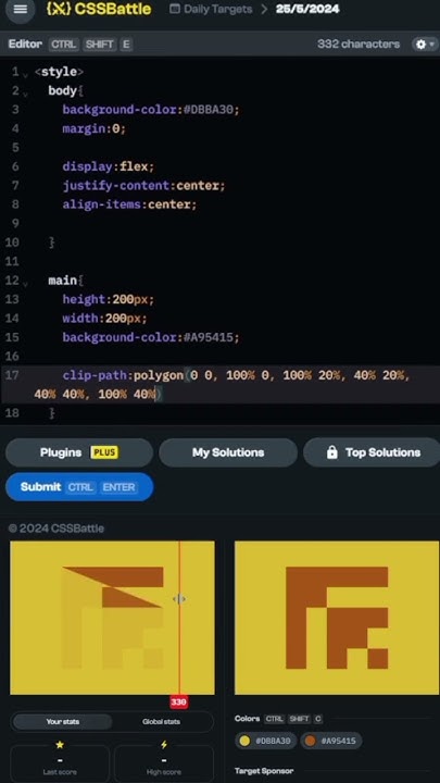 Challenge Yourself With Css Battle Css Challenge Day Cssbattle Css