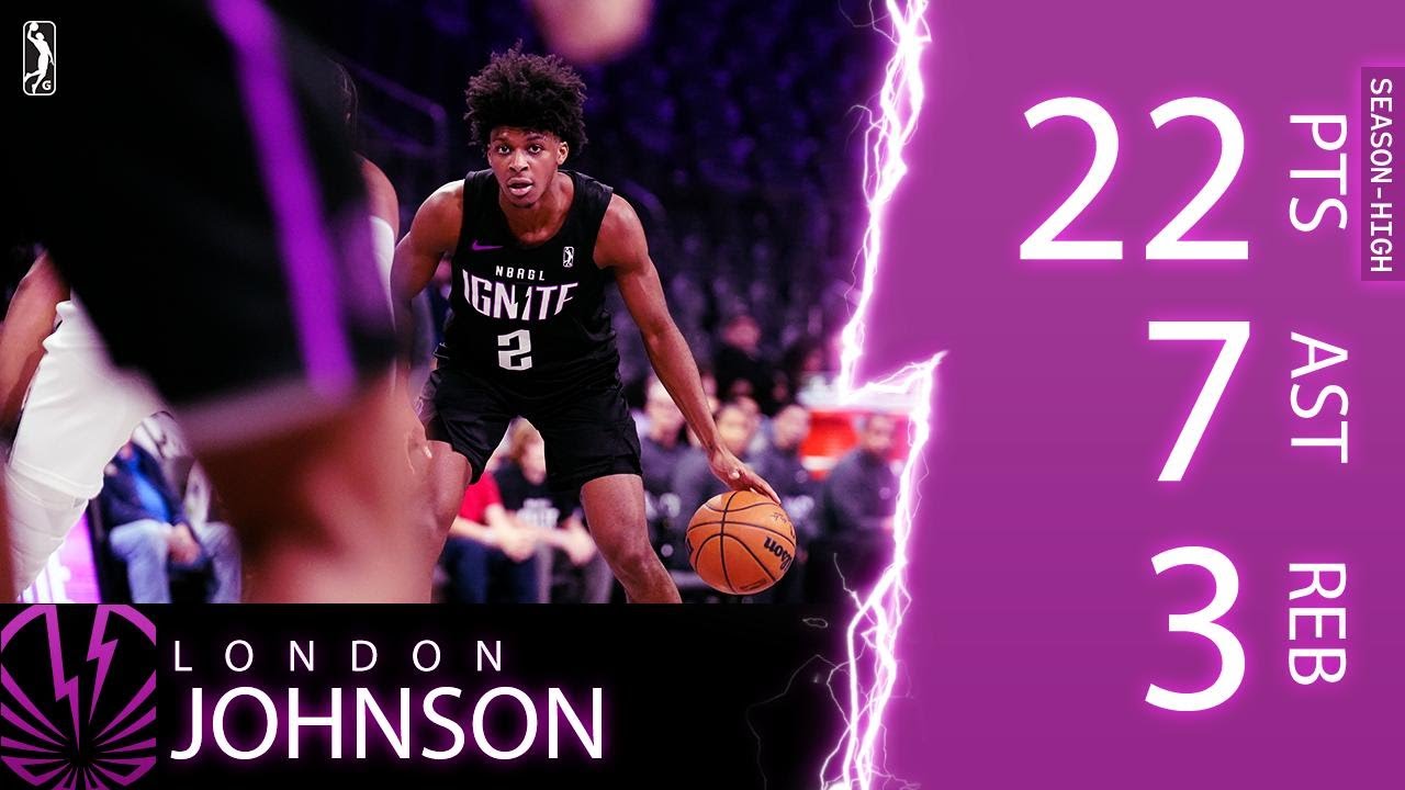 London Johnson Drops 22 PTS & 7 AST In G League Ignite Win! - YouTube