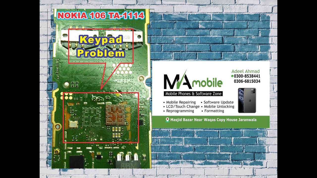 Nokia 106 TA-1114 Keypad Solution - YouTube