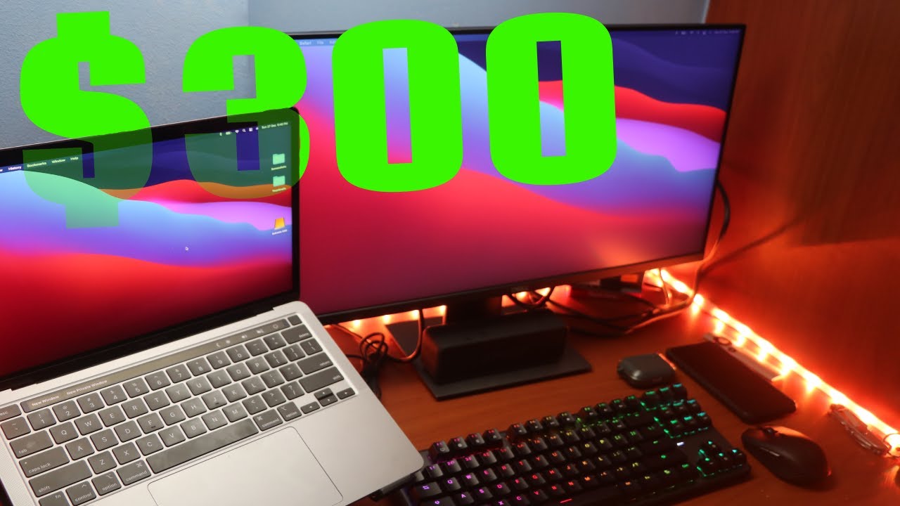 M1 Macbook Pro Desk Setup [$300] - YouTube
