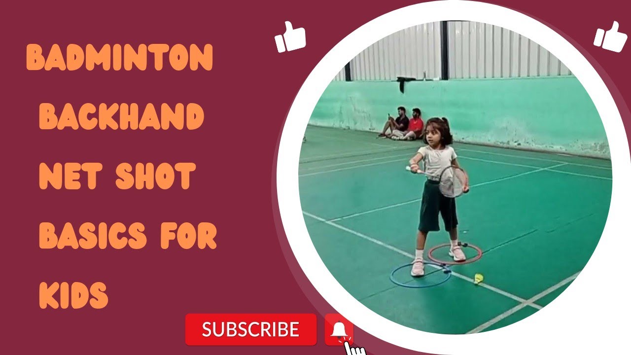 badminton backhand net shot basics for kids - YouTube