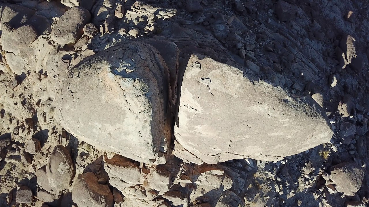 Looking straight down into the split of the Rock of Horeb - YouTube