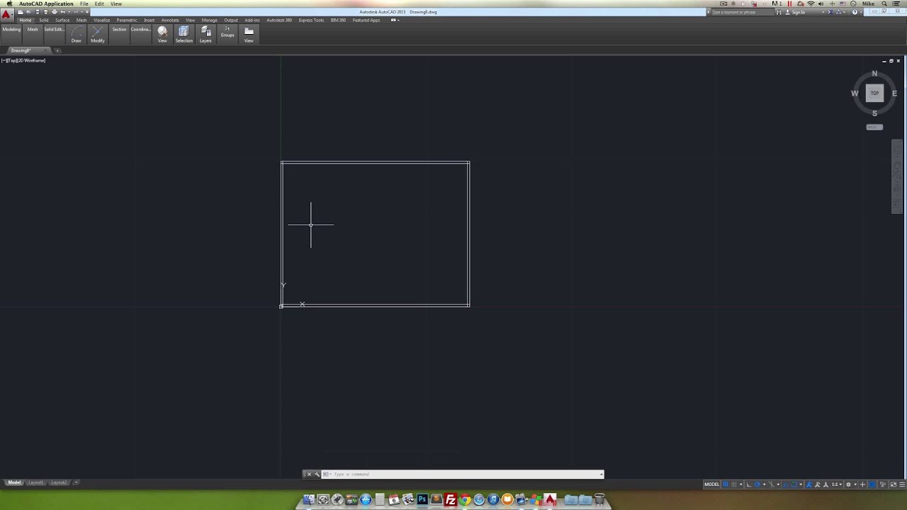 Tutorial de Autocad 2015: Comando O (offset) Comando M (move) - YouTube
