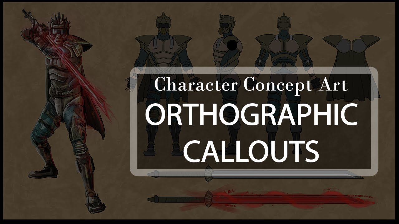 Character Concept Art - Orthographic Callouts Tutorial - YouTube