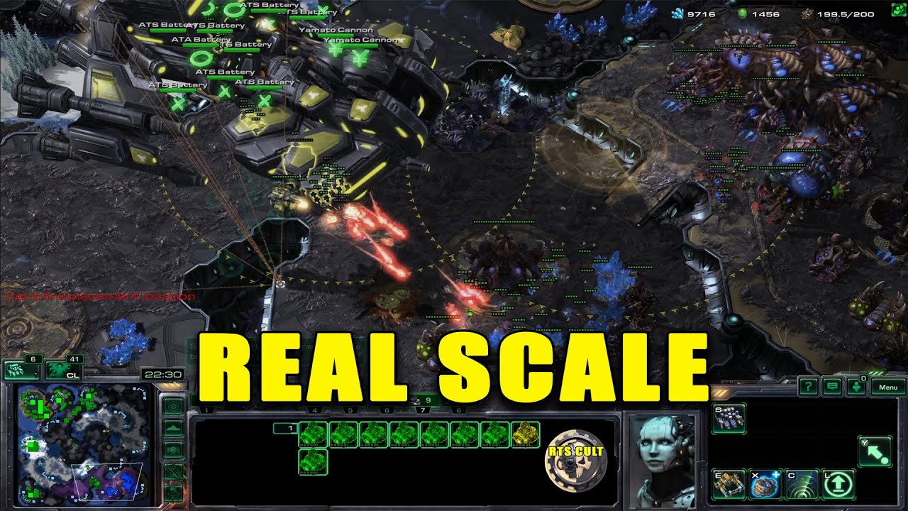 Lore Accurate Showdown Terran Battlecruisers Crush Zerg in Real Scale ...