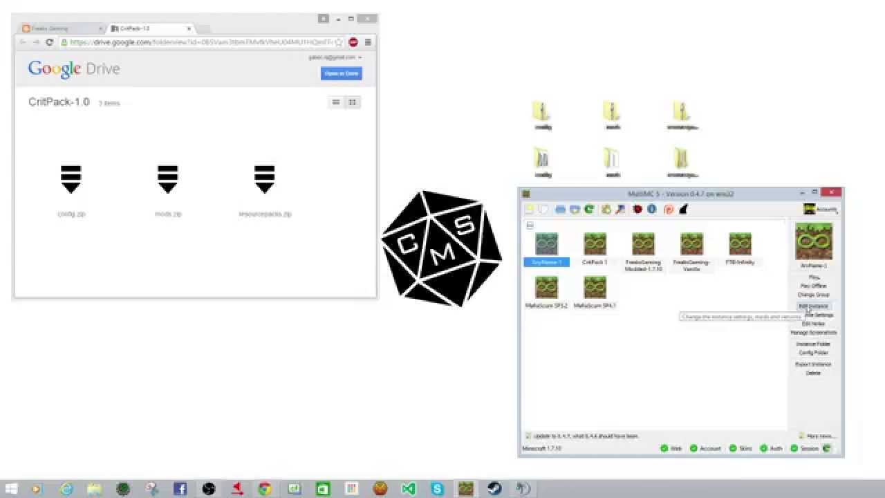 MultiMC CritPack v1 Configuration - YouTube