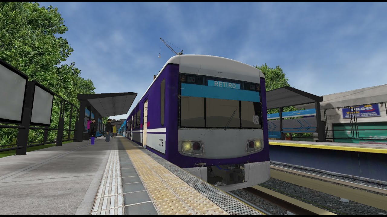 Open Rails Argentina Ruta Mitre - YouTube