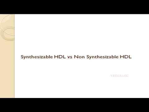 Explained Synthesizable HDL vs Non Synthesizable HDL in VLSI - YouTube