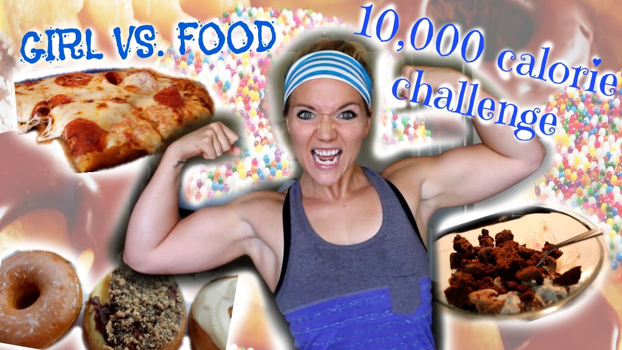 10K CALORIE CHALLENGE - GIRL VS FOOD: EPIC CHEAT DAY (& ROCK CLIMBING ...