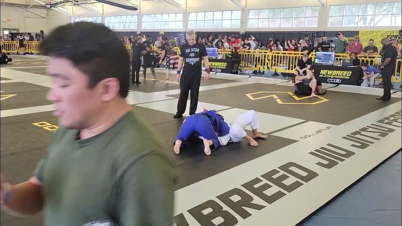Scrappy Female BJJ Blue Belt Match With Submission Finish Jacksonville Fl 2024 - YouTube