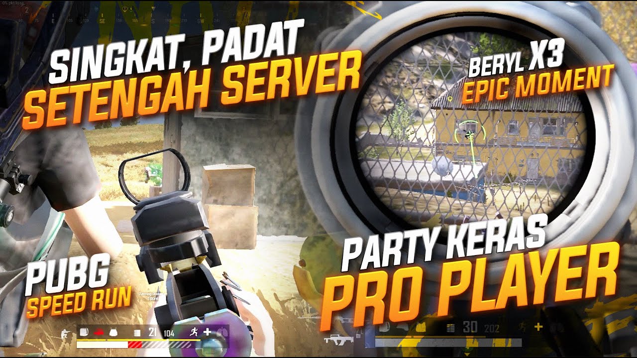 SINGKAT, PADAT, RATA SETENGAH SERVER !! PUBG SPEED RUN BARENG PRO ...