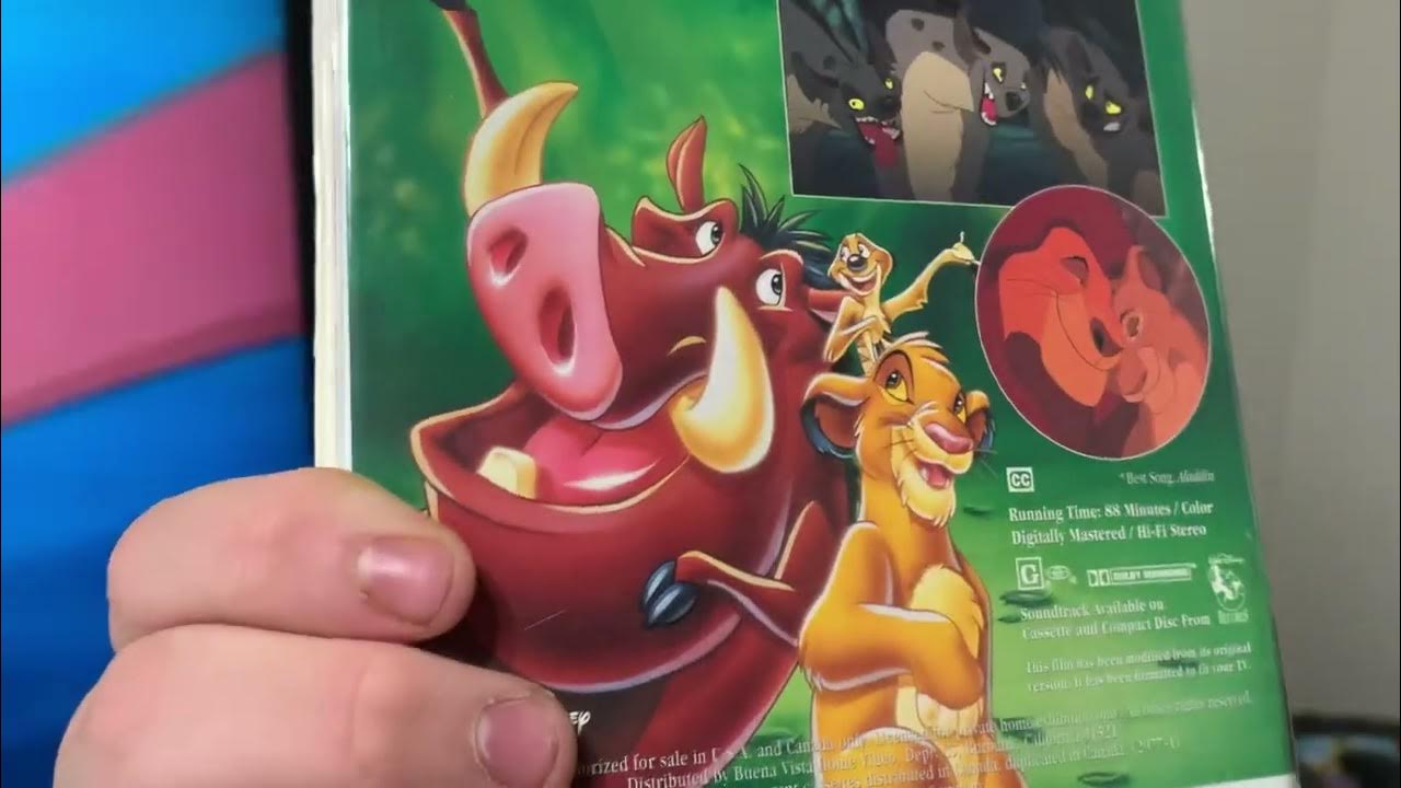 Opening to The Lion King 1995 VHS - YouTube