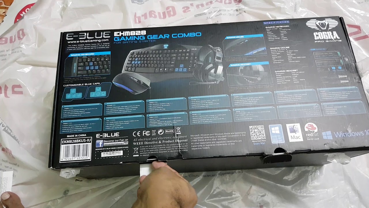 Unboxing Cobra 3 in 1 gaming keyboard, mouse and headset. - YouTube