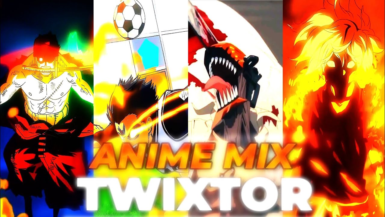 Popular Anime Mix Twixtor 4K CC + TikTok Format + No CC + No Warp ...