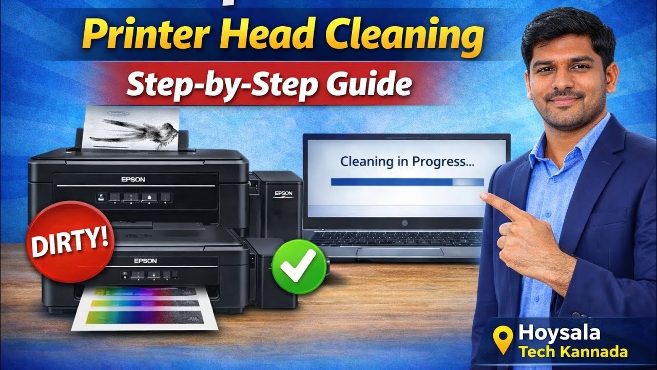 How to Clean Epson Printer Head Step-by-Step Guide - YouTube