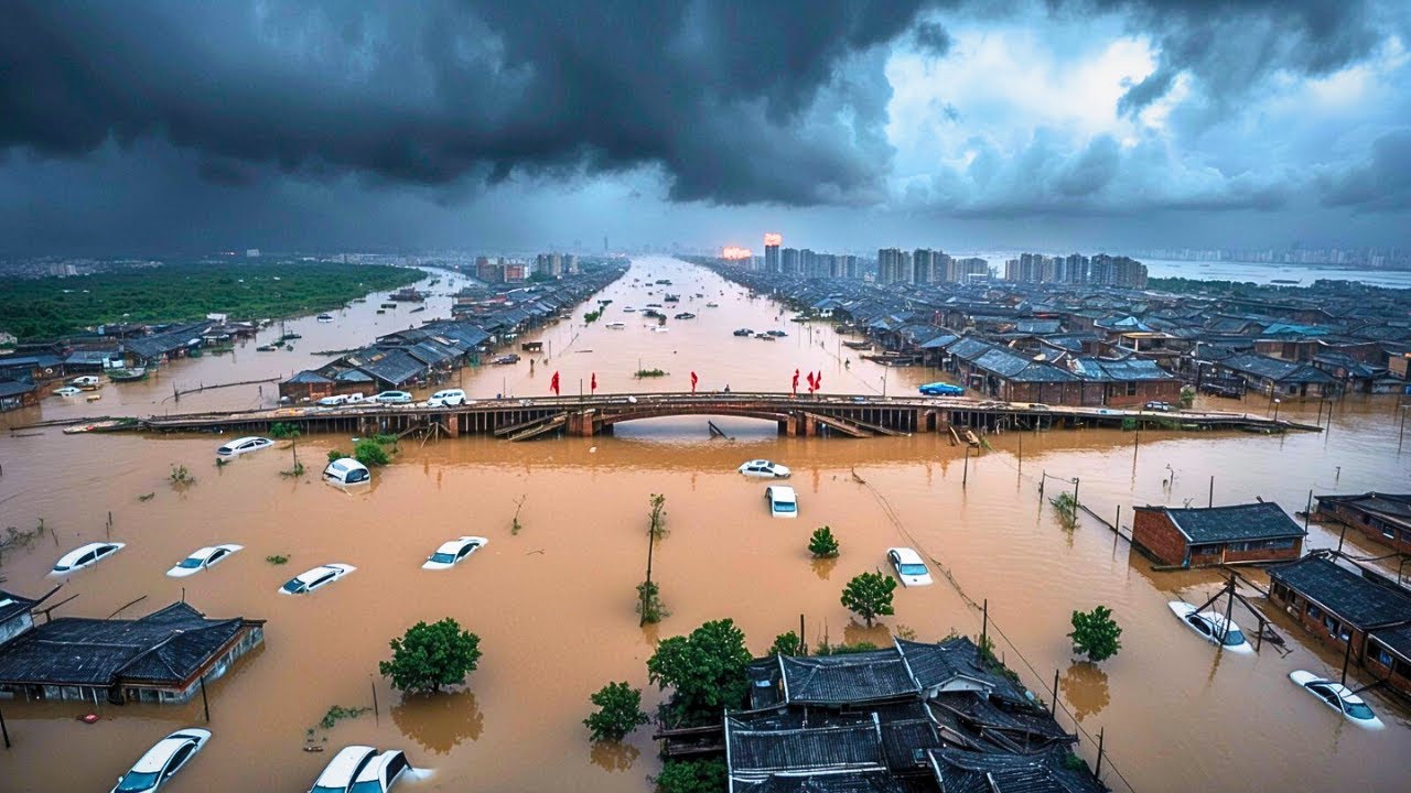 Again China hit by massive Flood | Mega dam collapses |River burst ...