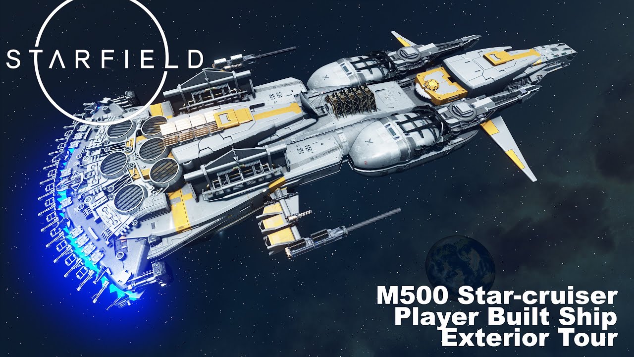 STARFIELD | M500 Star-cruiser - Exterior Tour | PC 4K #rtx3080ti # ...