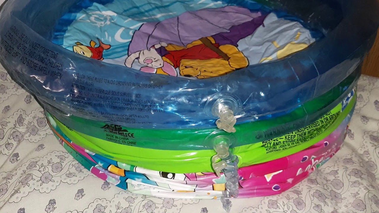 3 small pool deflating - YouTube