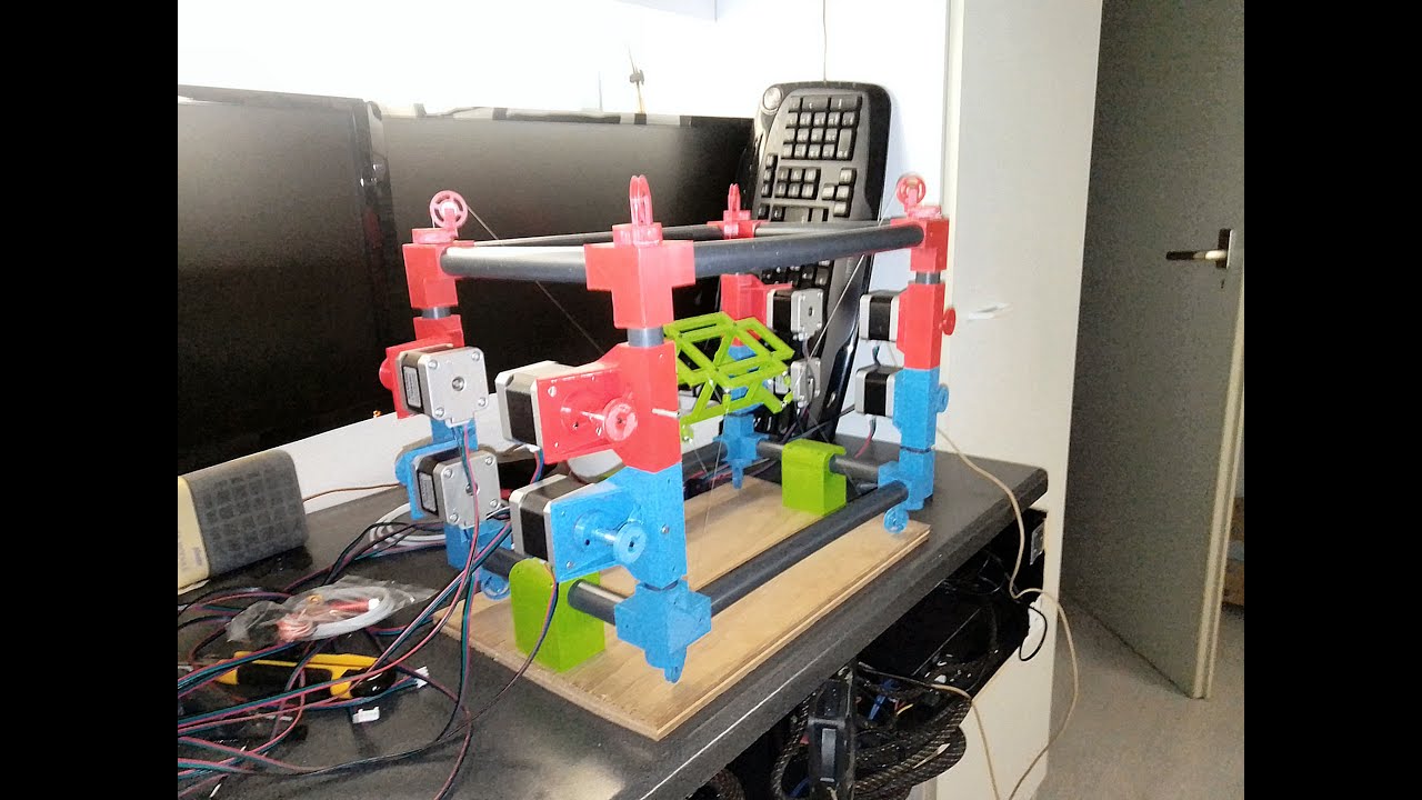 Cable robot 1 - YouTube